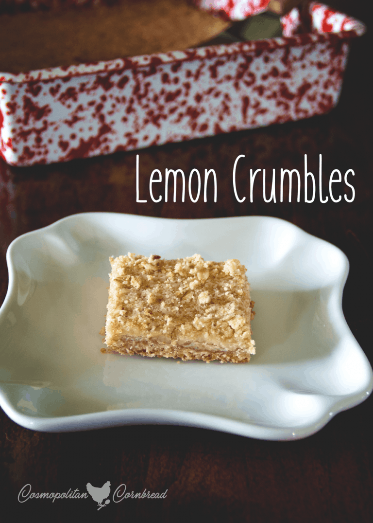 Crunchy Creamy Lemon Crumbles | Cosmopolitan Cornbread