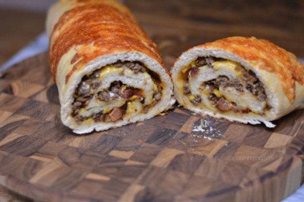 Bacon Cheeseburger Roll-Up | Cosmopolitan Cornbread