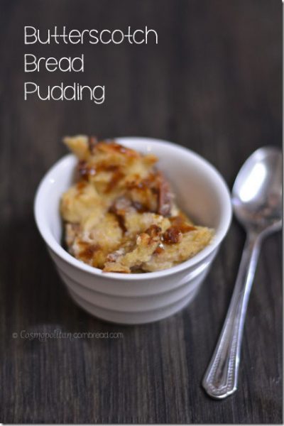 Butterscotch Bread Pudding | CosmopolitanCornbread.com