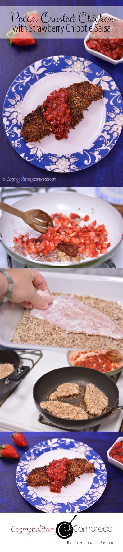 Pecan Crusted Chicken with Strawberry Chipotle Salsa | Cosmopolitan ...