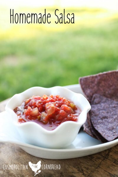How to Make Homemade Salsa | Cosmopolitan Cornbread