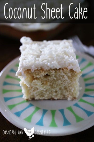 Coconut Sheet Cake | Cosmopolitan Cornbread