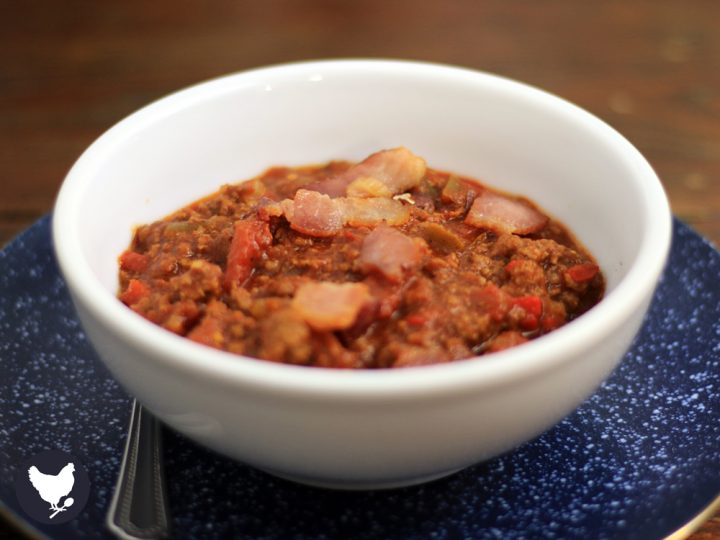 Smokey Bacon Chili | Paleo | Cosmopolitan Cornbread