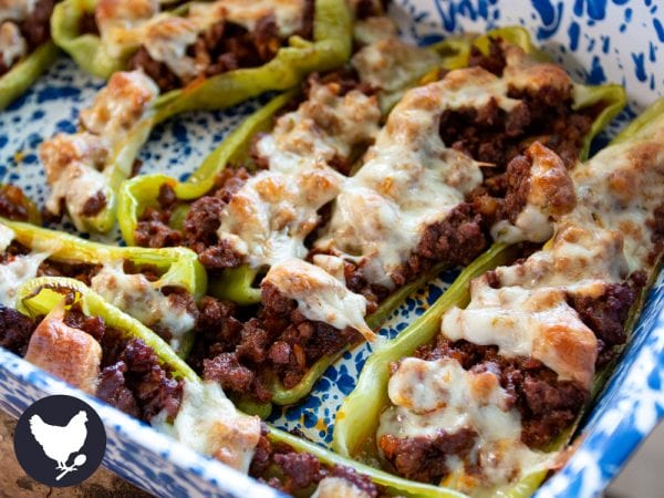 Chorizo Stuffed Cubanelle Peppers | Cosmopolitan Cornbread