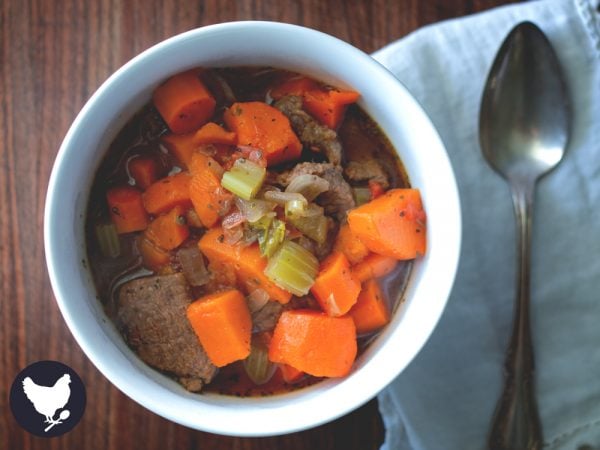 Hearty Harvest Beef Stew | Paleo | Cosmopolitan Cornbread
