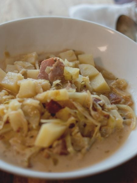 German Cabbage Soup (with Recipe Video) | Cosmopolitan Cornbread