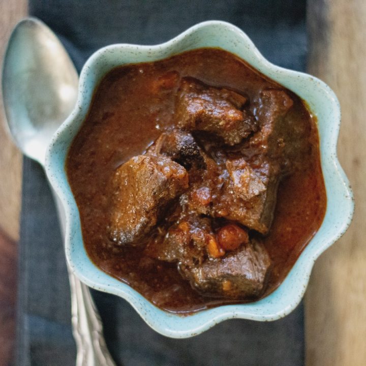 Chunky Beef Chili | Keto, Paleo | Cosmopolitan Cornbread