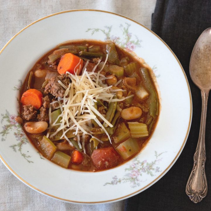 Hearty Italian Vegetable Soup (with Recipe Video) | Cosmopolitan Cornbread
