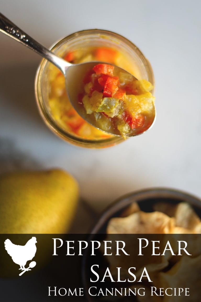 Pepper Pear Salsa (with Canning Video) | Cosmopolitan Cornbread