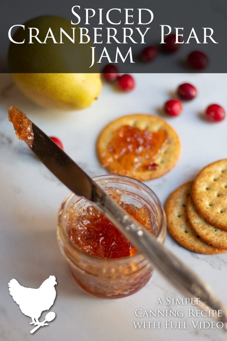 Spiced Cranberry Pear Jam (with Canning Video) | Cosmopolitan Cornbread