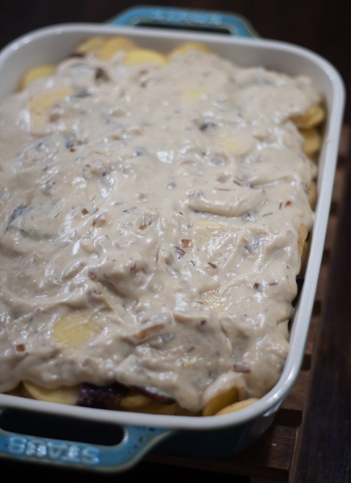 Scalloped Potatoes and Bacon | Cosmopolitan Cornbread