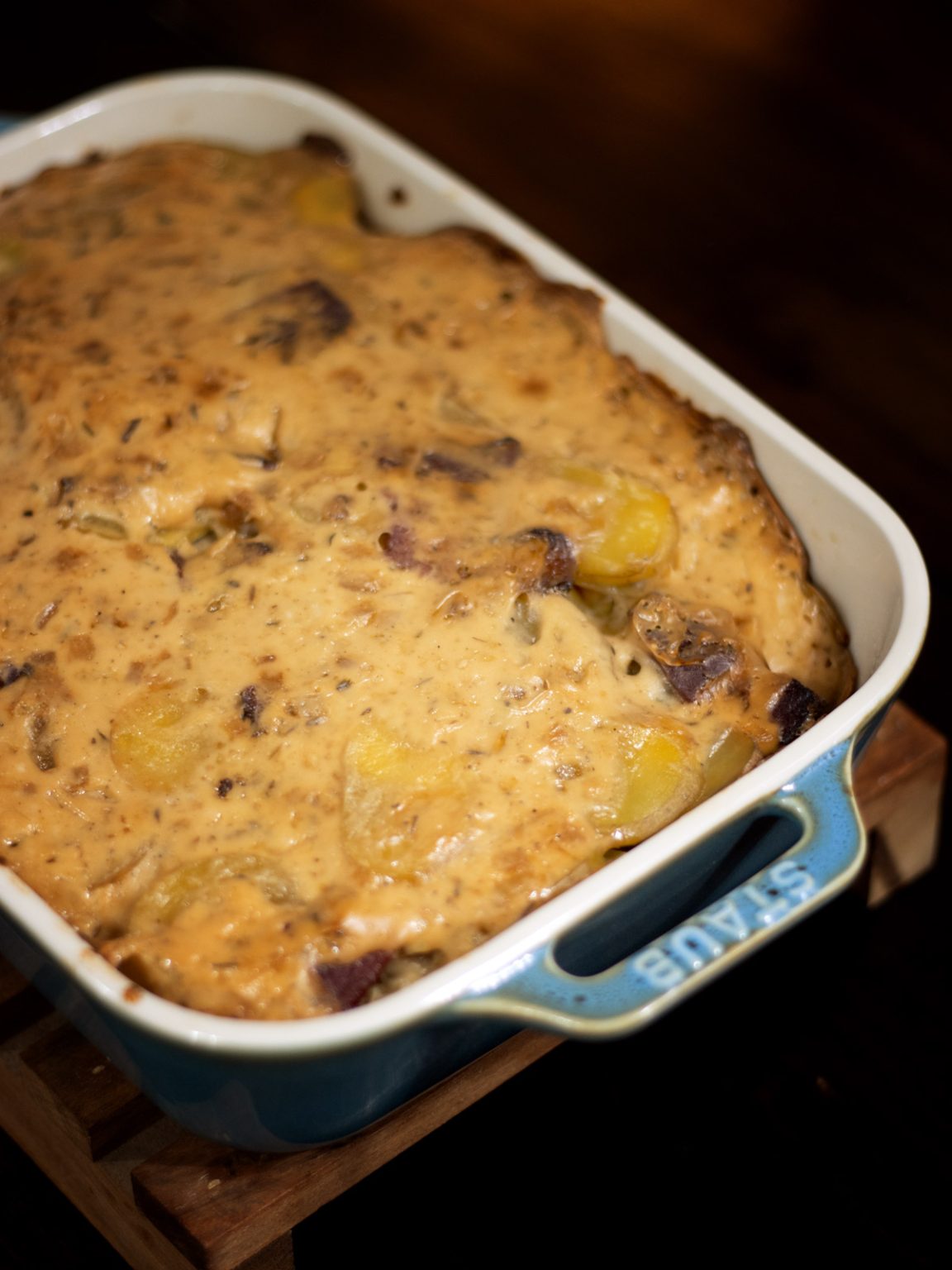 Scalloped Potatoes and Bacon | Cosmopolitan Cornbread